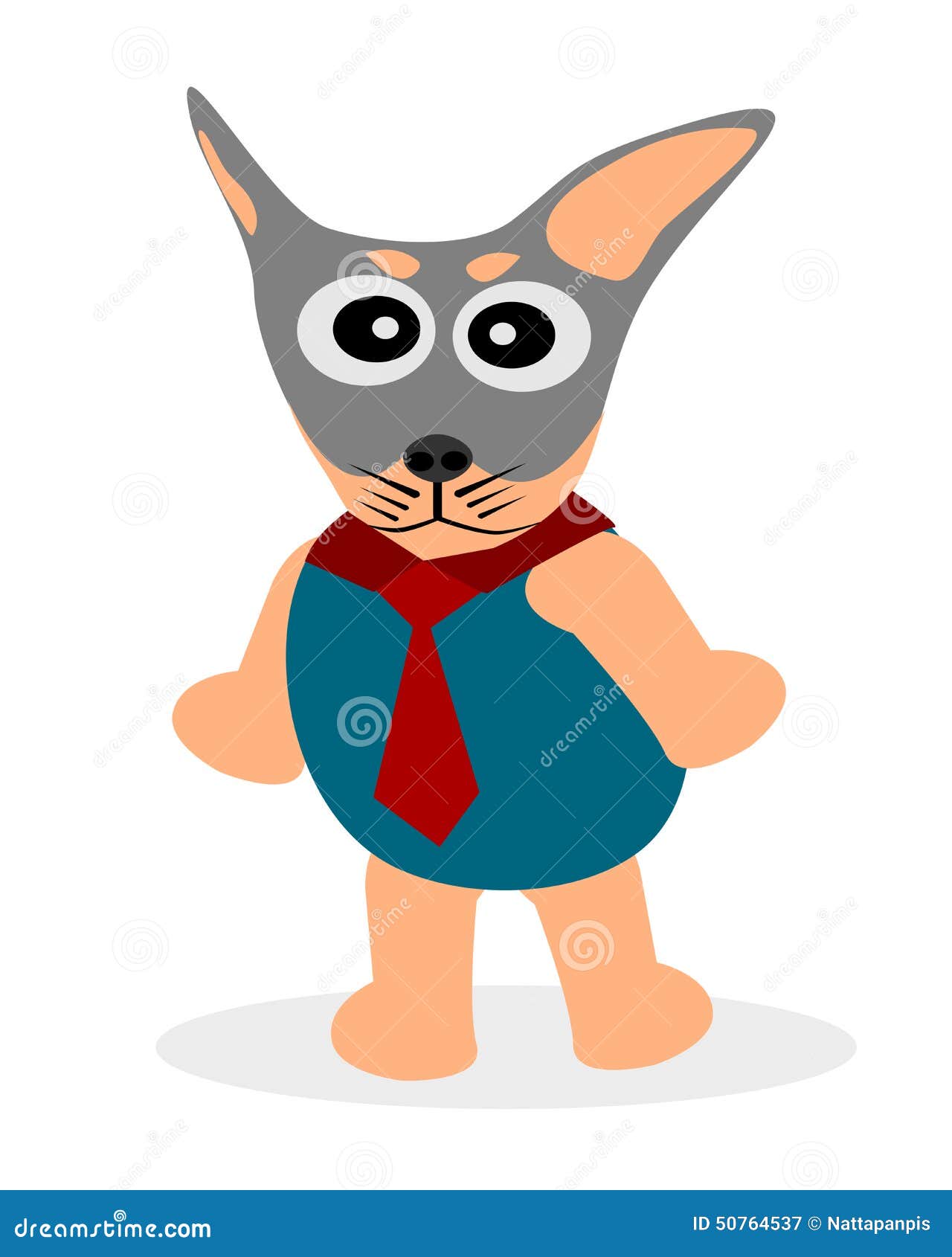 Funny dog Cartoon stock vector. Illustration of drawing - 50764537