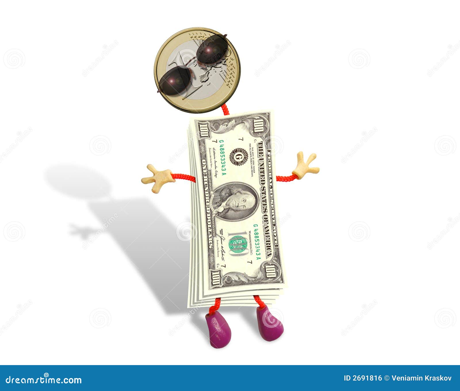 Funny dollar stock photo. Image of accounts, market, debt - 2691816
