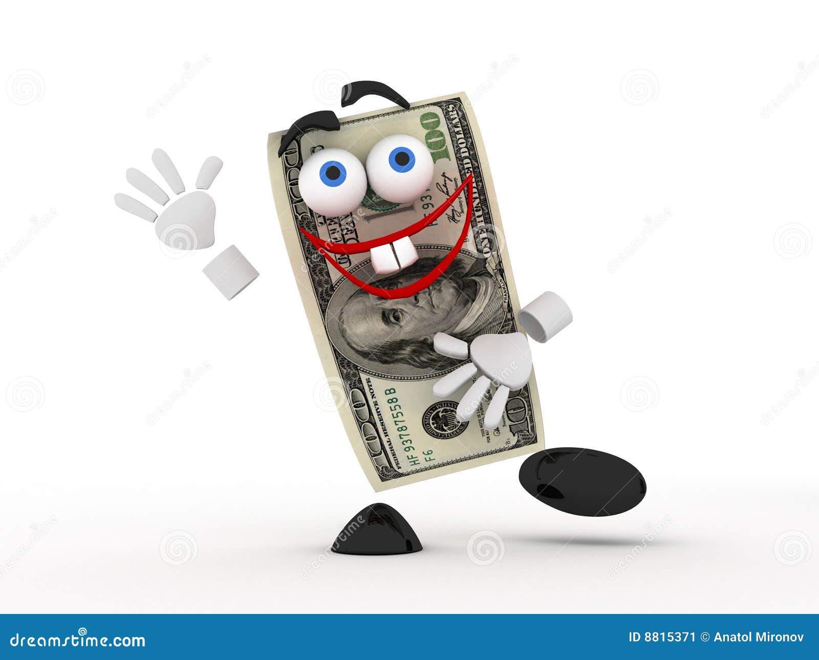 Funny dollar stock illustration. Illustration of dollars - 8815371