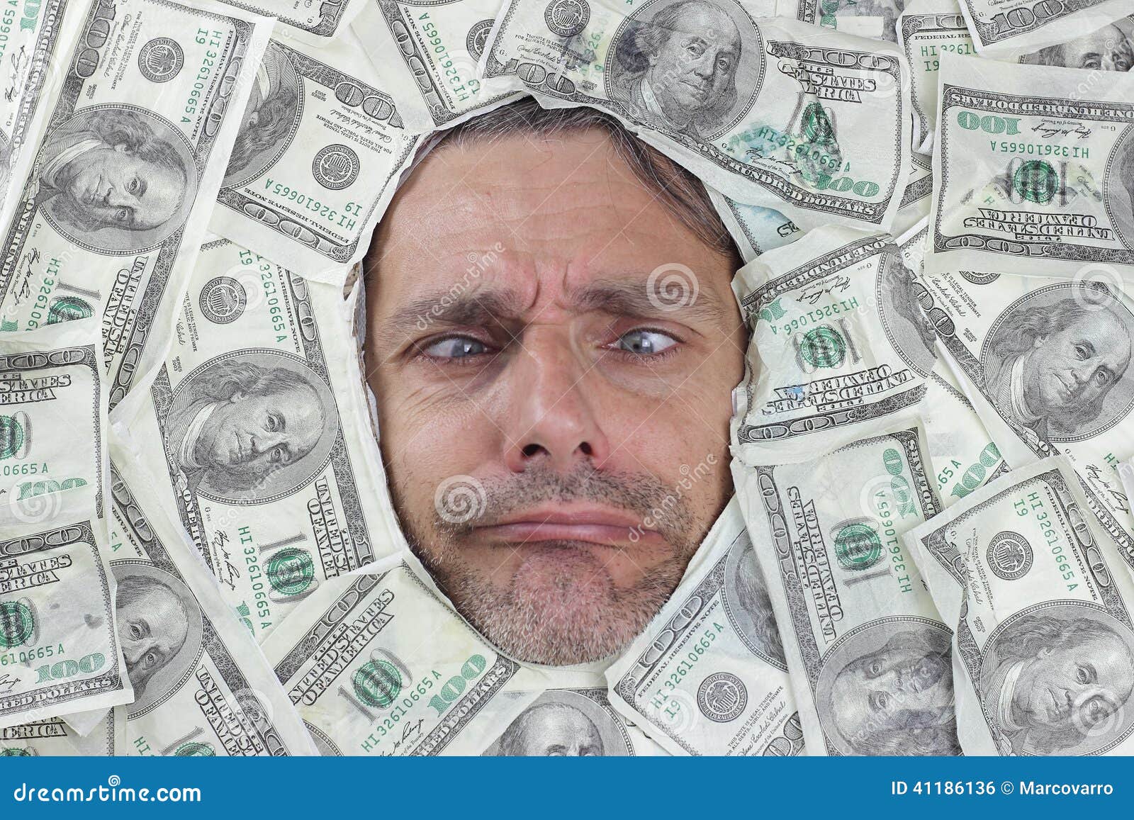 Funny dollar Man stock photo. Image of caucasian, money - 41186136