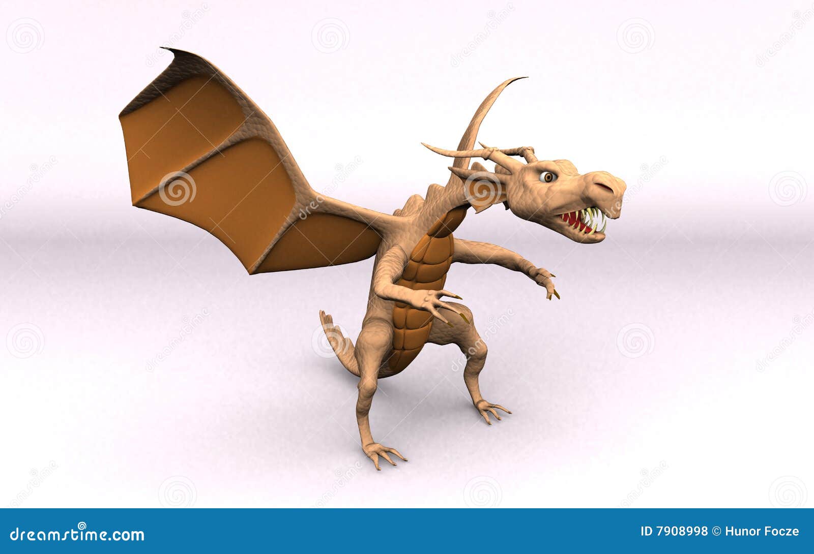 Funny Red Dragon Cartoon Posing With Smile Royalty-Free Stock Image ...