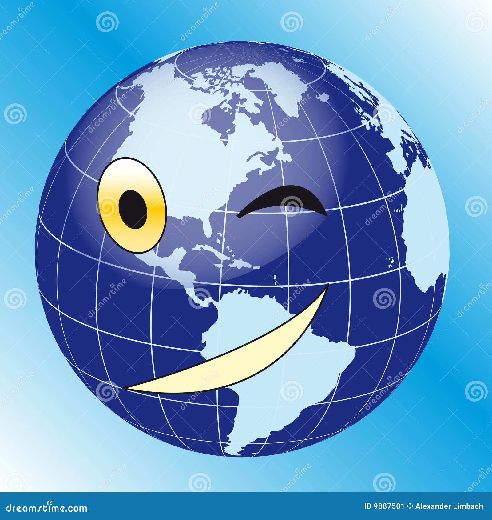 Funny Earth stock vector. Illustration of globe, laugh - 9887501