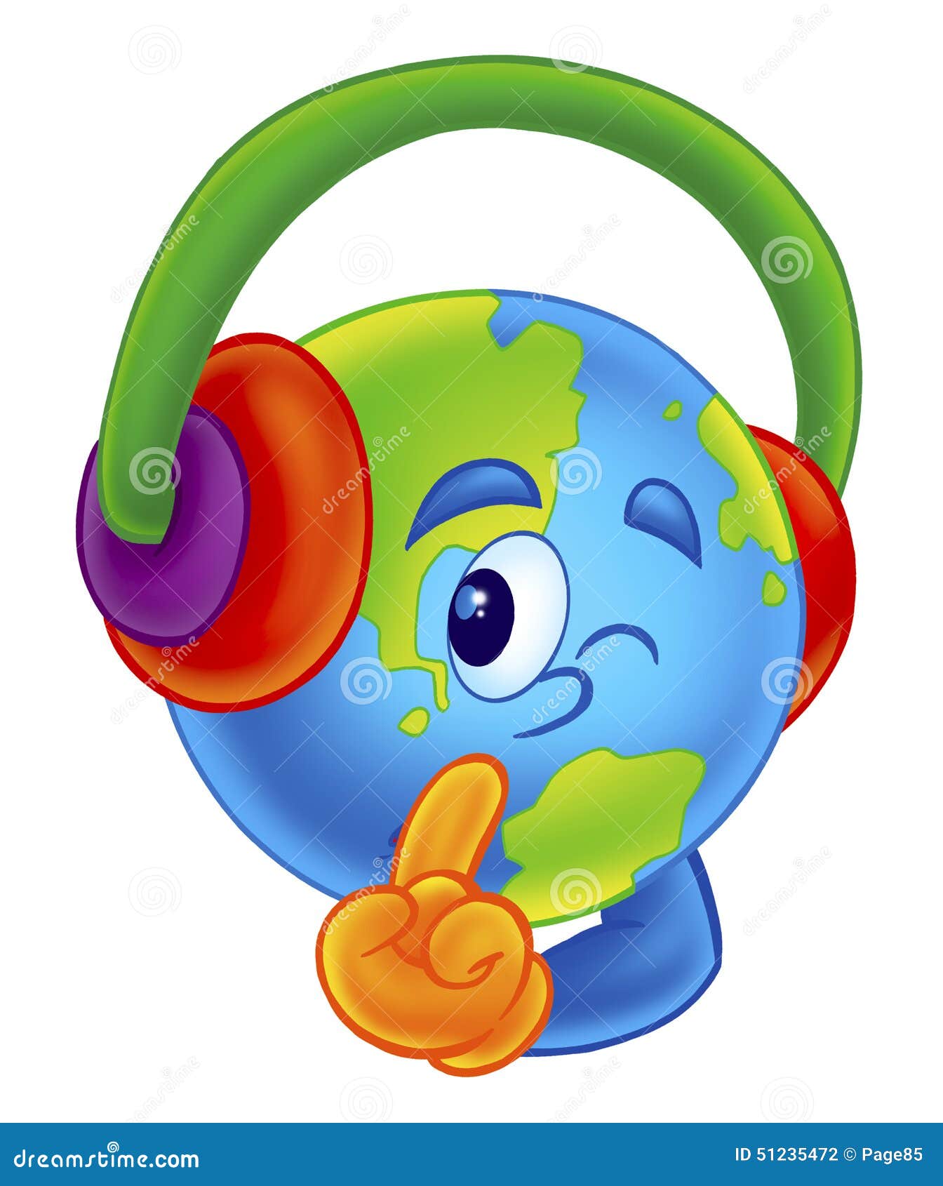 Funny earth stock illustration. Illustration of digital - 51235472