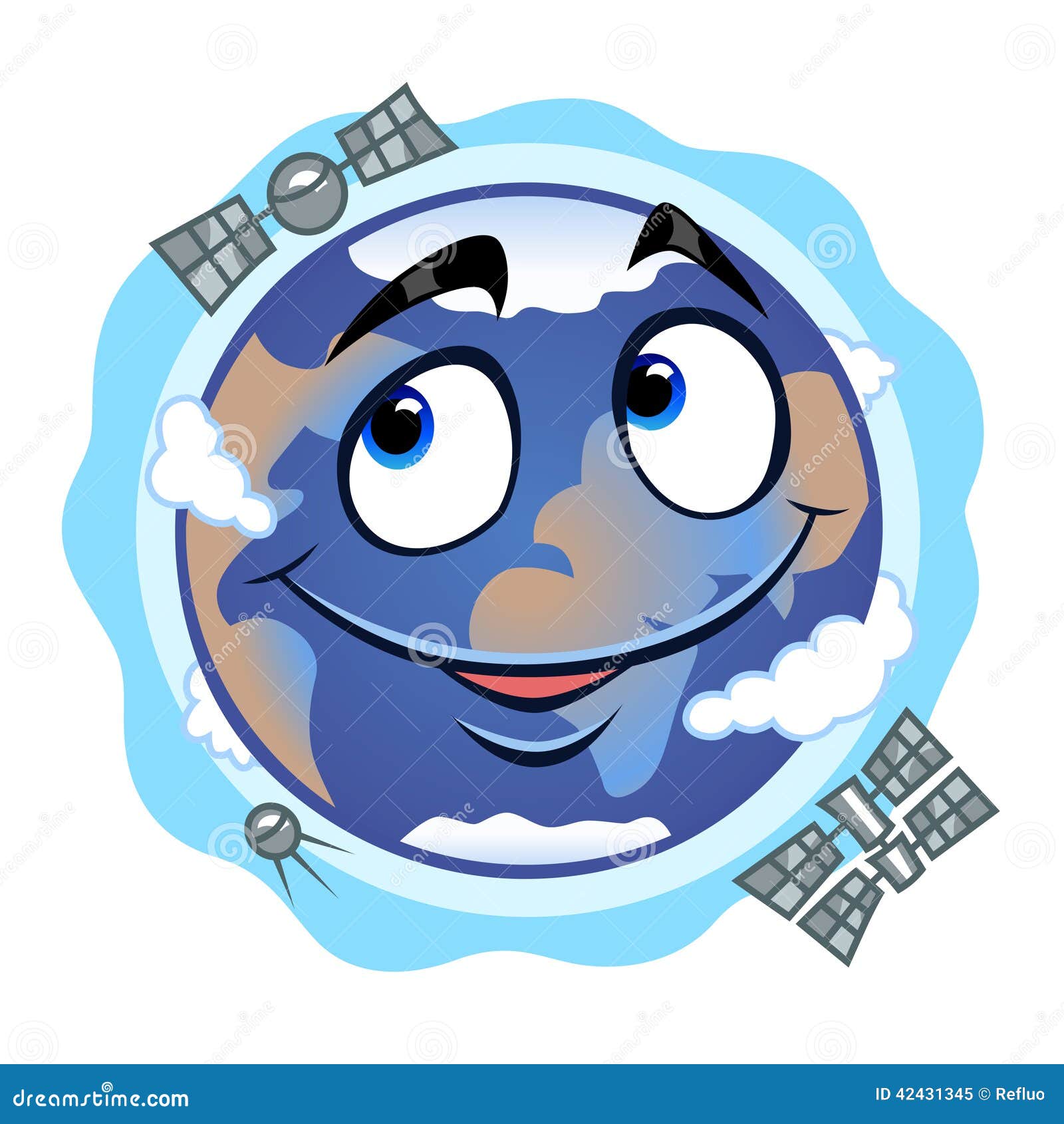 Funny Earth stock vector. Illustration of colorful, travel - 42431345