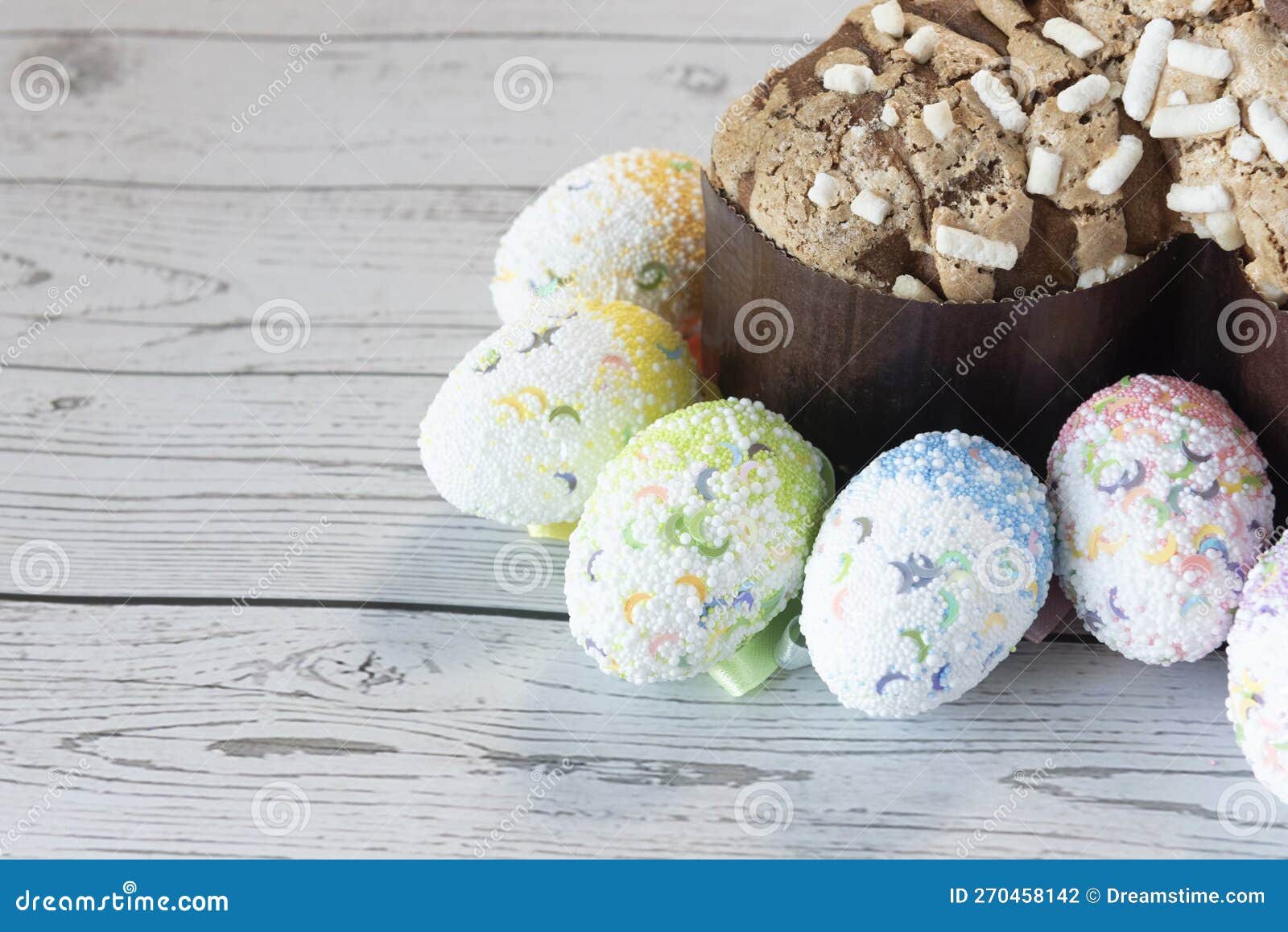 Funny Easter Background with Bunny, Sheep and Easter Eggs. Letter of ...