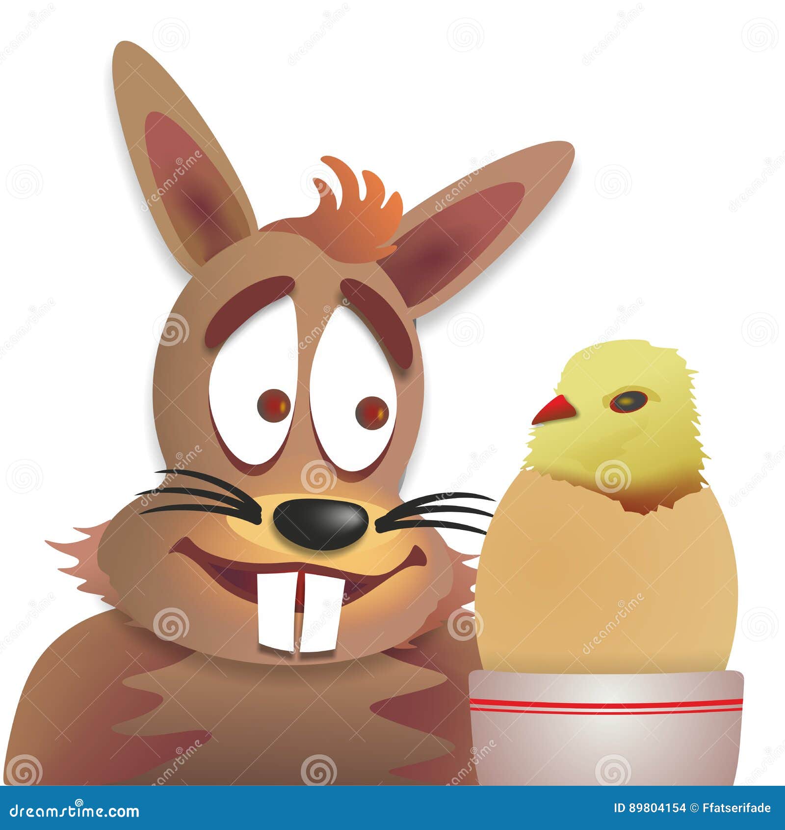 Funny Easter bunny stock illustration. Illustration of template - 89804154