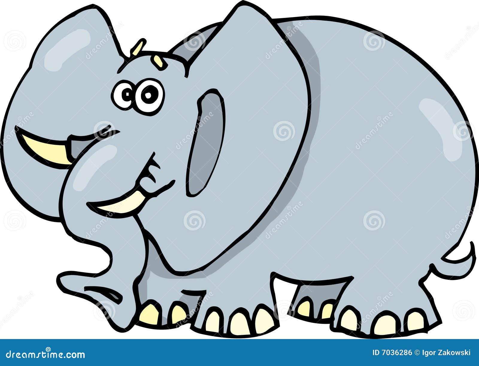 Funny elephant stock vector. Illustration of humor, elephant - 7036286