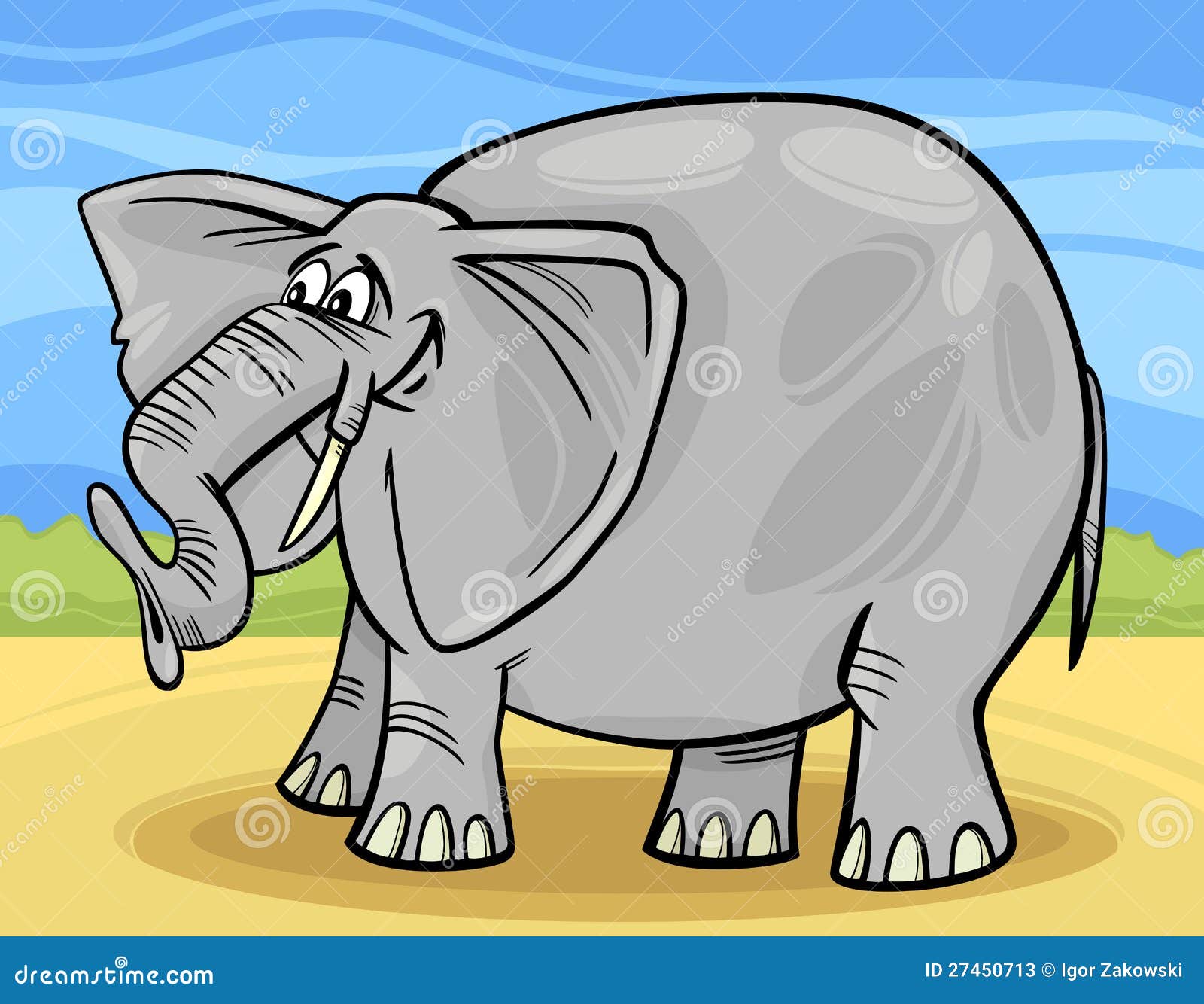 Funny Elephant Cartoon