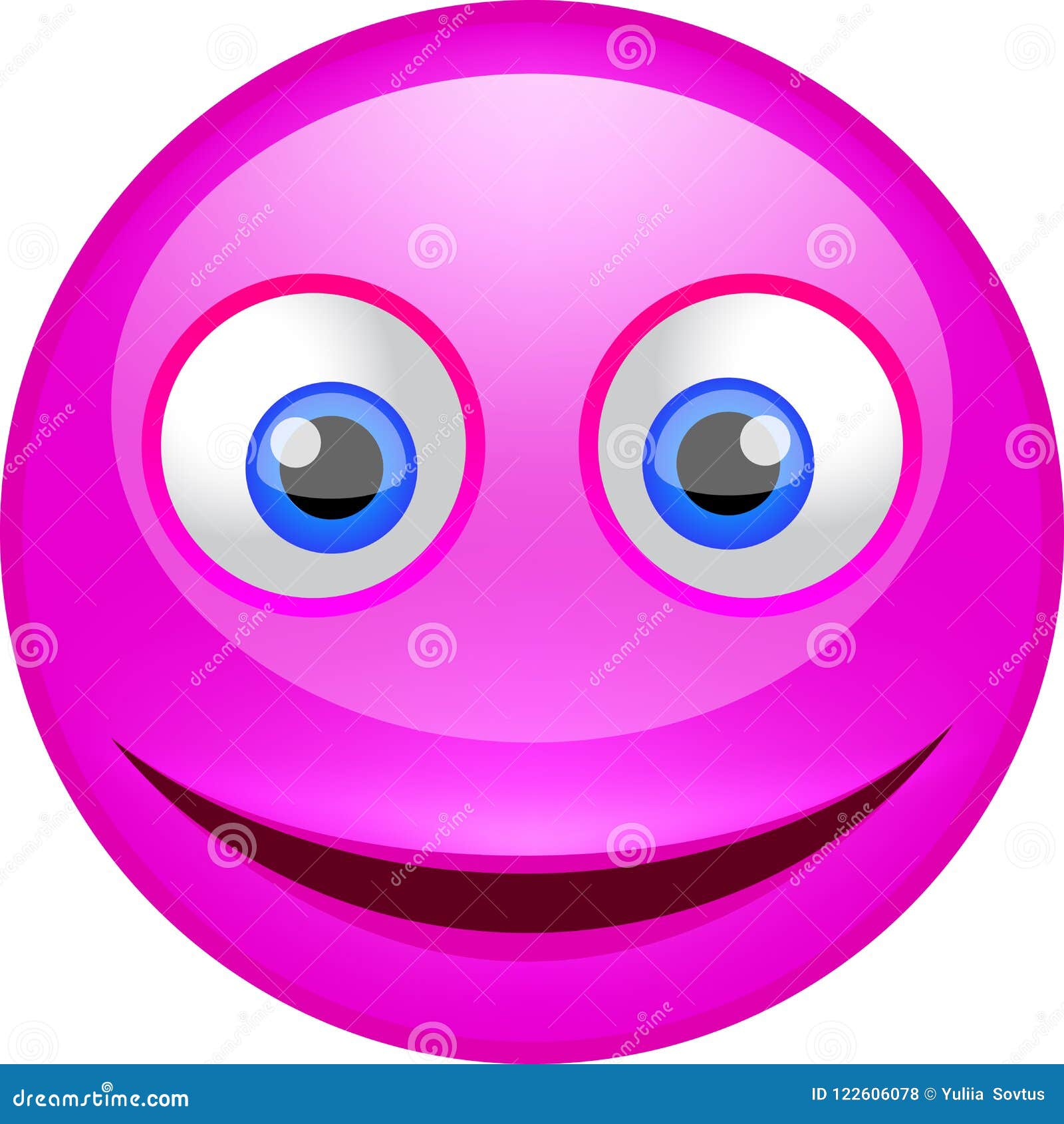 Funny emoji with smile stock illustration. Illustration of cheerful ...