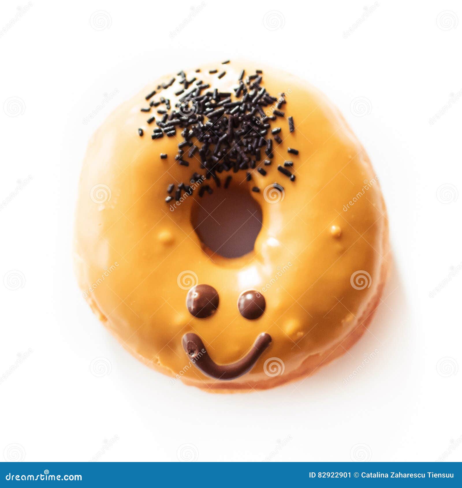 Funny emoticon donut stock image. Image of dessert, colorful - 82922901