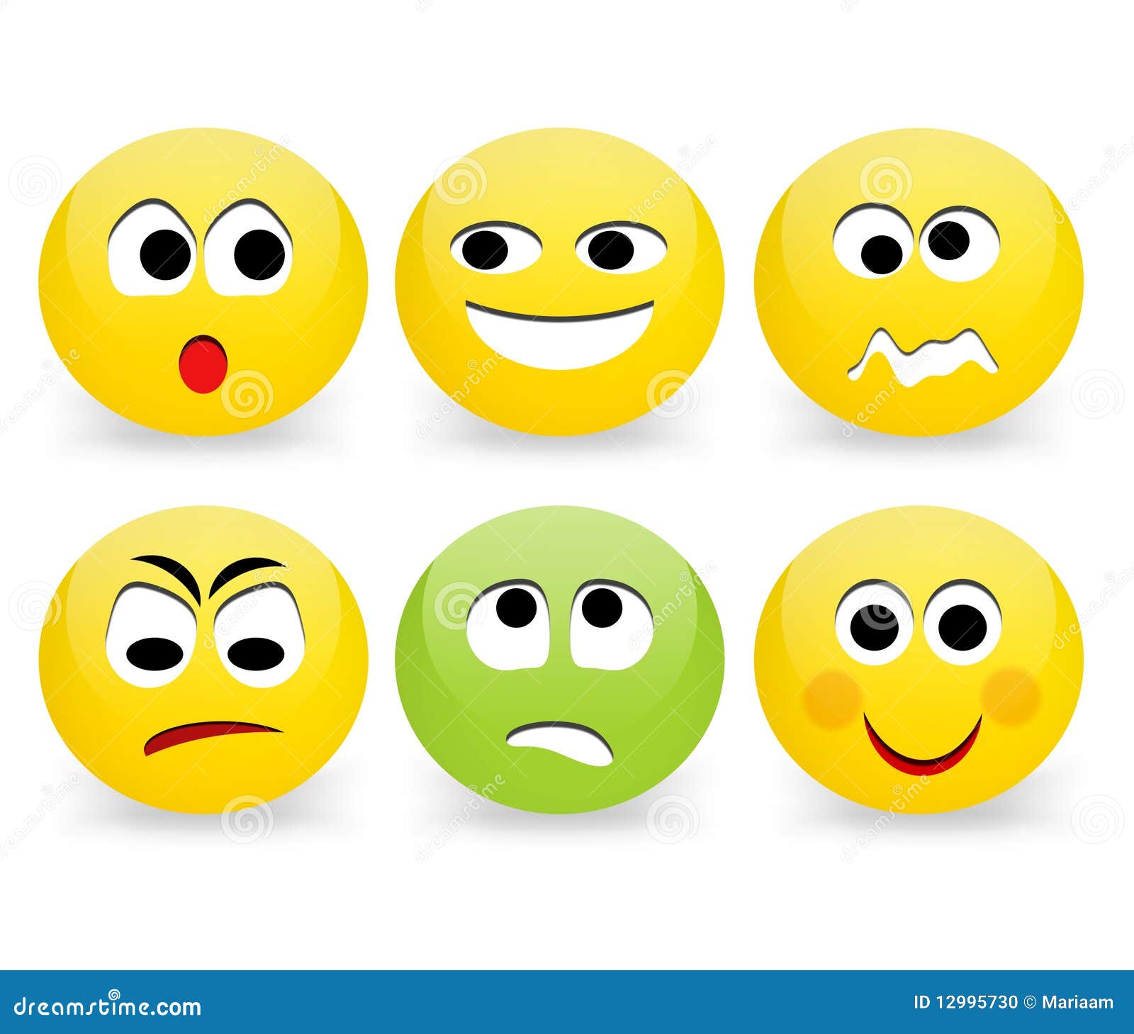Funny emoticon faces stock illustration. Illustration of variety - 12995730