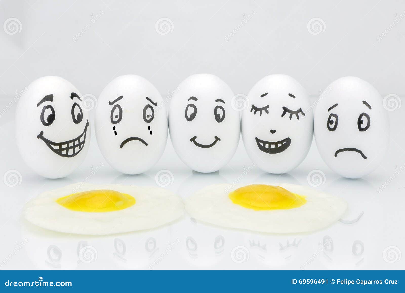 Funny Emotional Eggs Crying and Laughing Stock Image - Image of easter ...