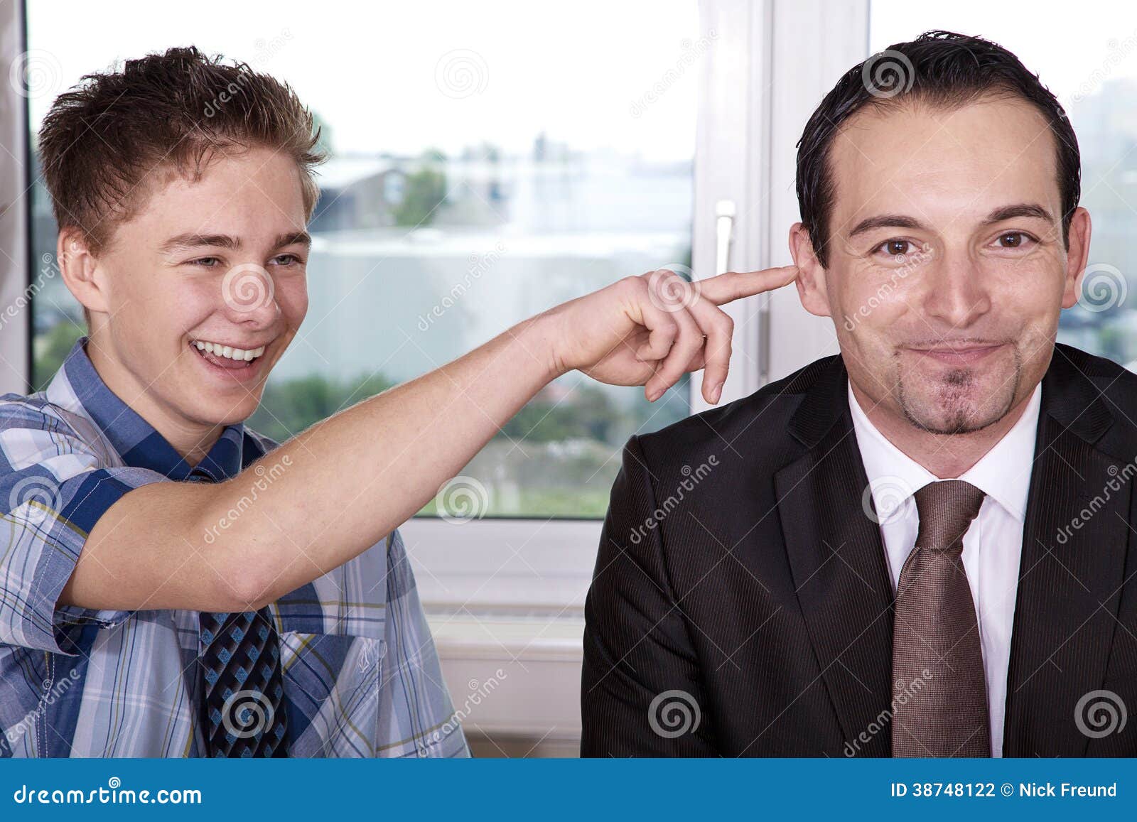 Funny employee stock photo. Image of employee, smile - 38748122
