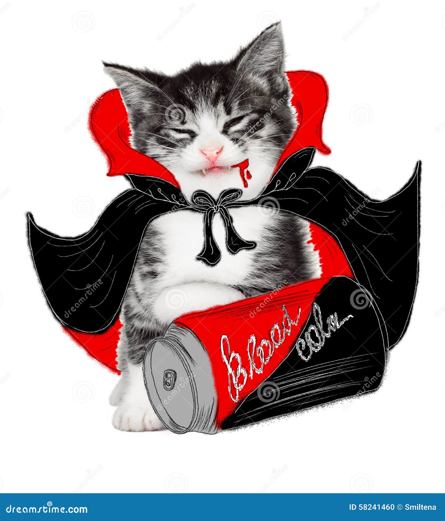 The Muzzle Of The Evil Black Cat Cartoon Vector | CartoonDealer.com ...