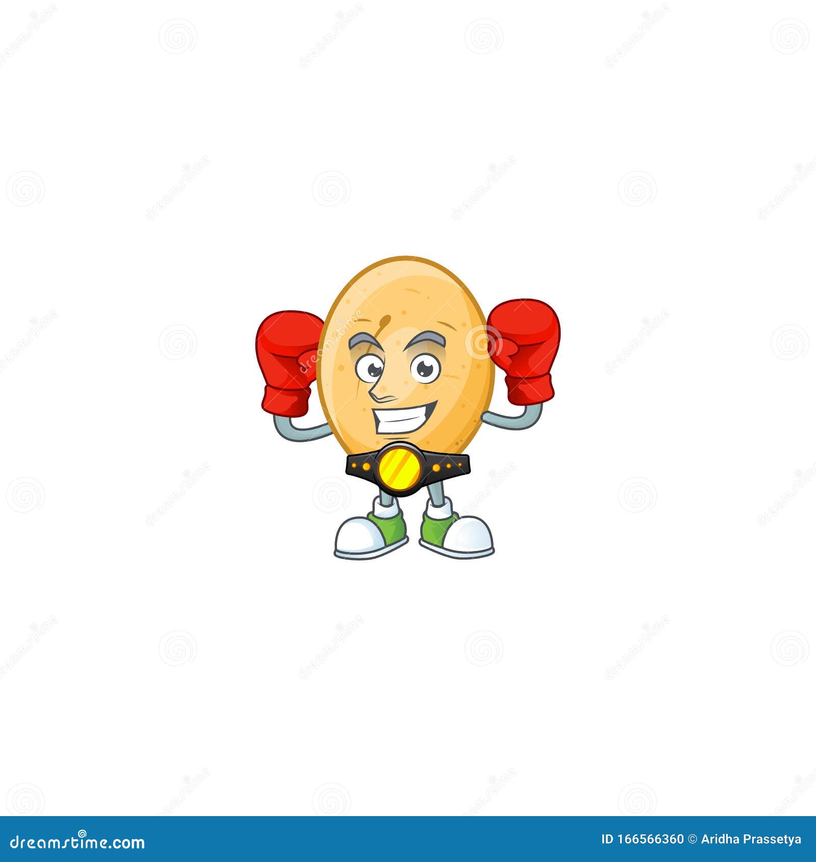 Funny Face Boxing Karikaturendesign Vektor Abbildung - Illustration von ...