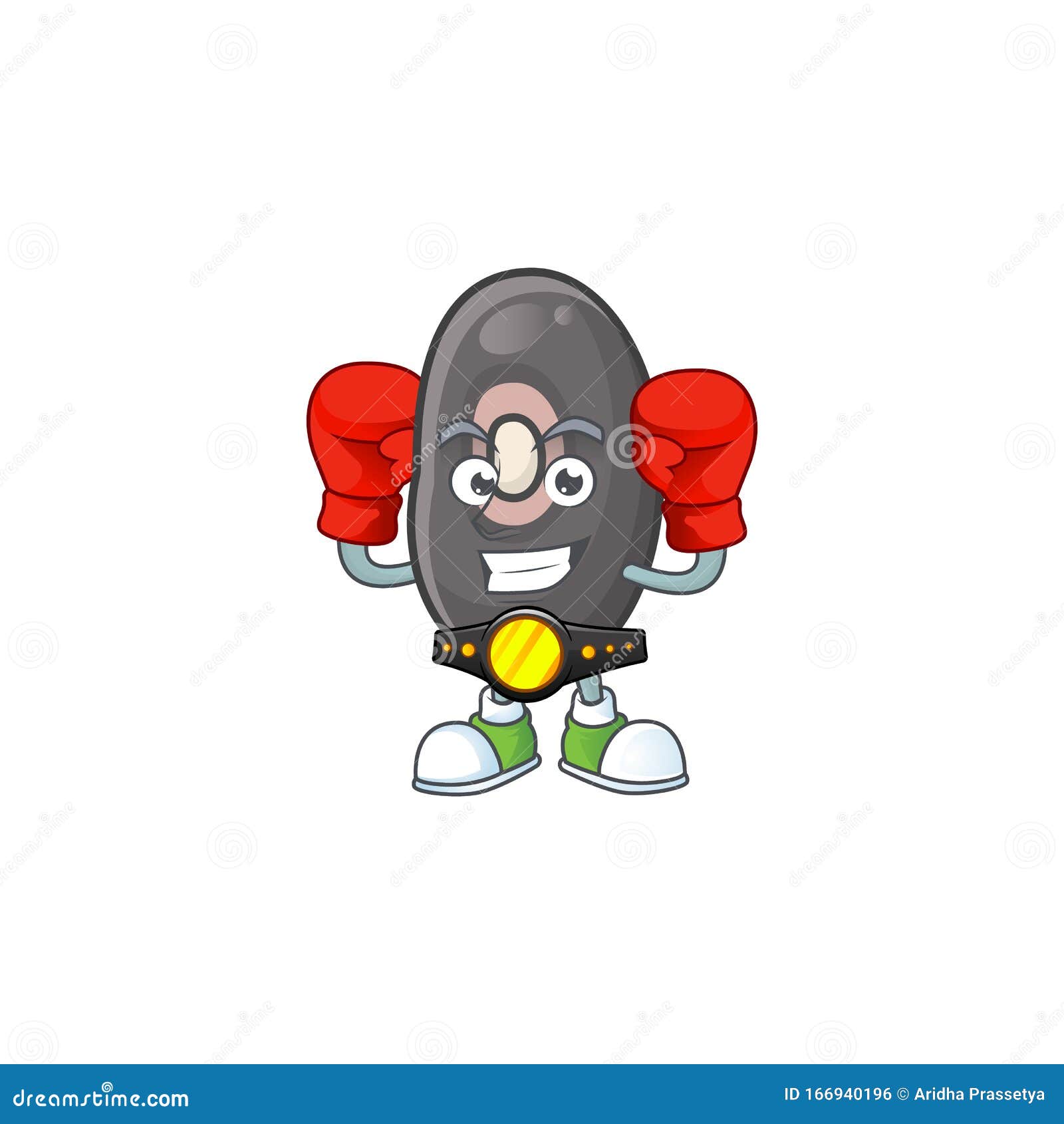 Funny Face Boxing Karikaturendesign Vektor Abbildung - Illustration von ...