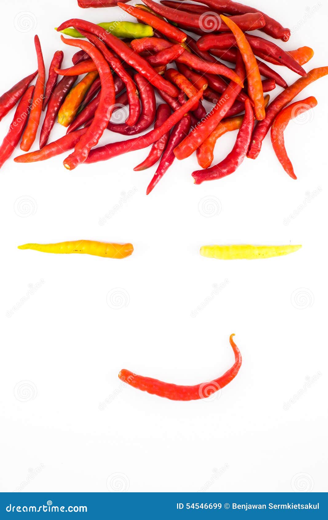 Funny face chili stock image. Image of freshness, heat - 54546699
