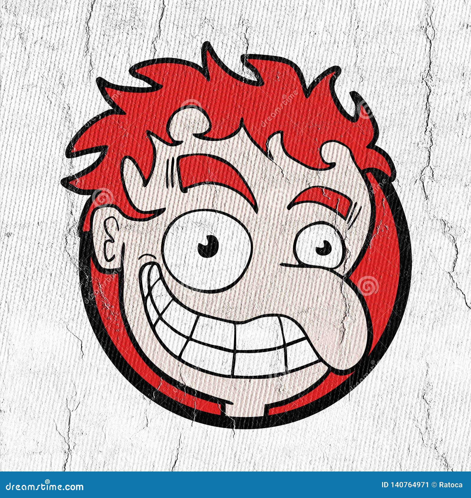 Funny face design stock illustration. Illustration of smile - 140764971