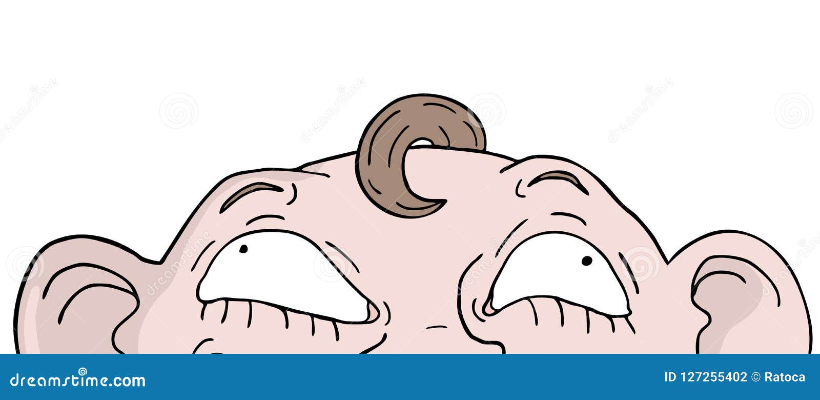 Funny face looking stock vector. Illustration of crazy - 127255402