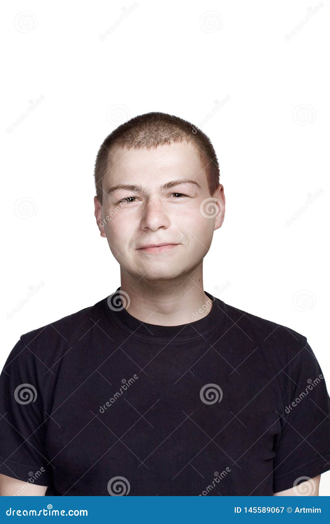 Funny Face. Portrait of Young Man Stock Image - Image of isolated ...