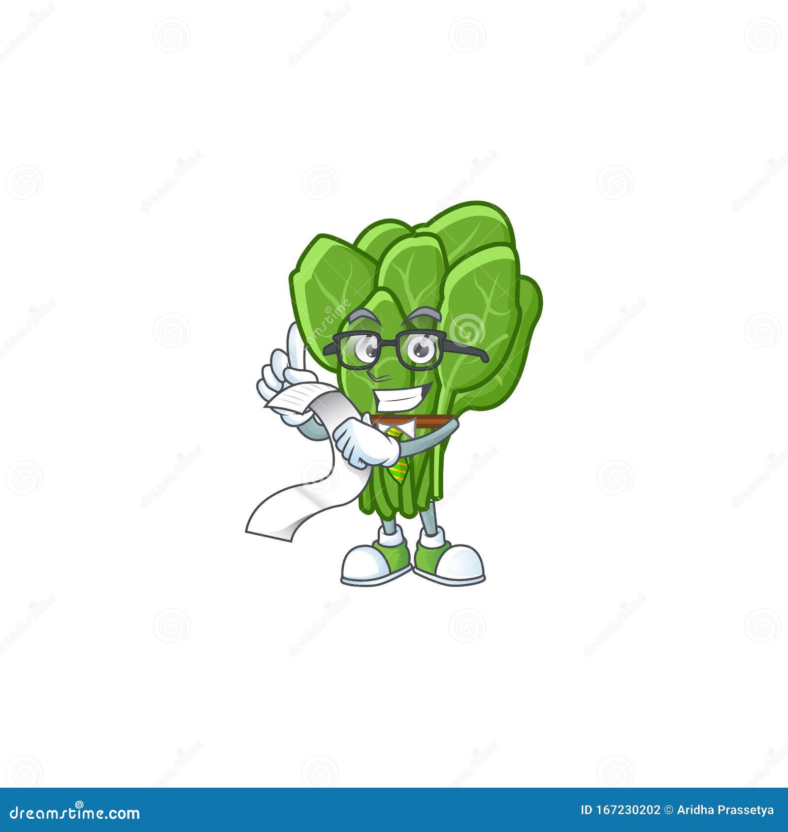Funny Spinach Character Cartoon Vector | CartoonDealer.com #140324469