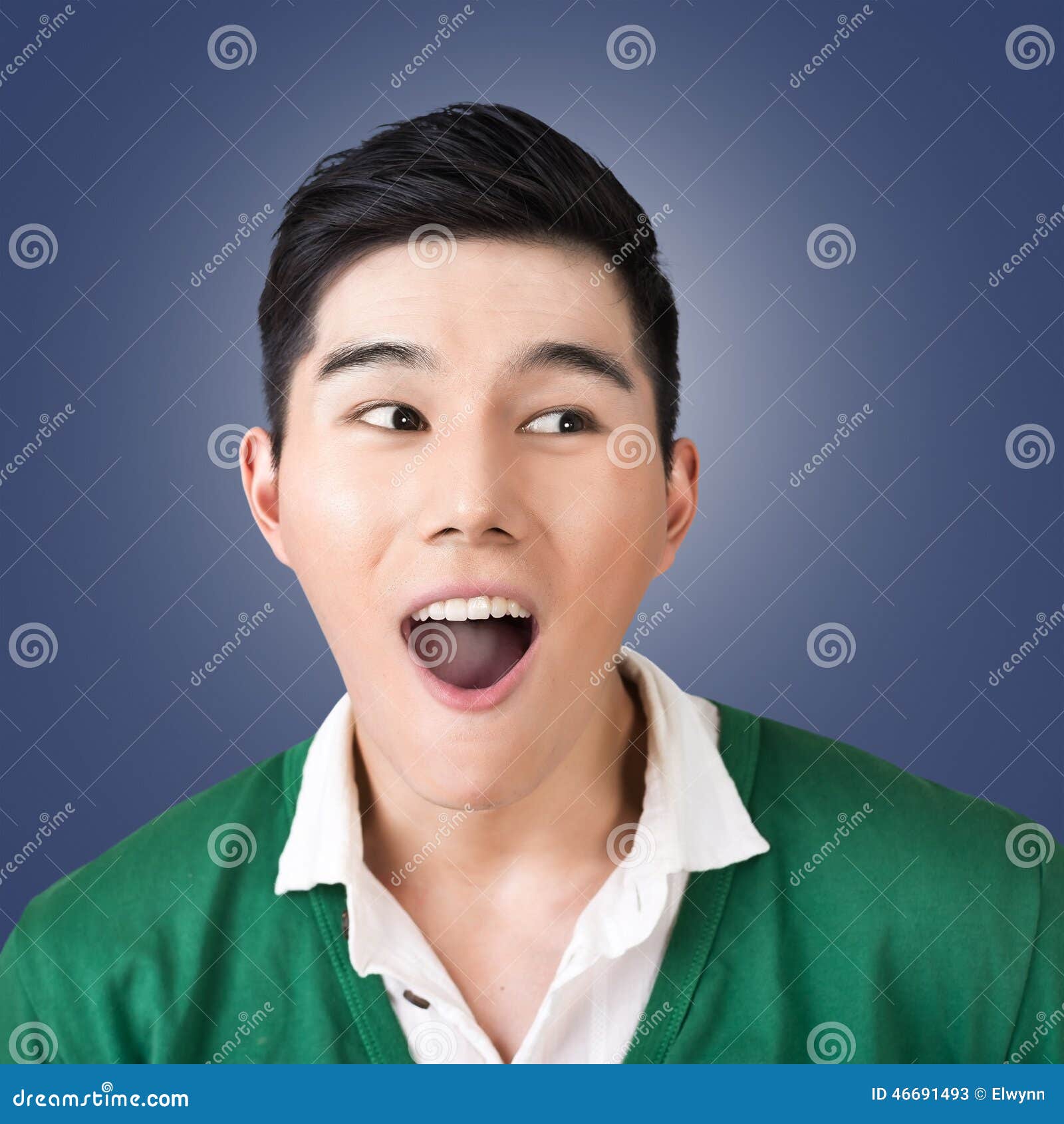 Funny facial expression stock image. Image of face, handsome - 46691493