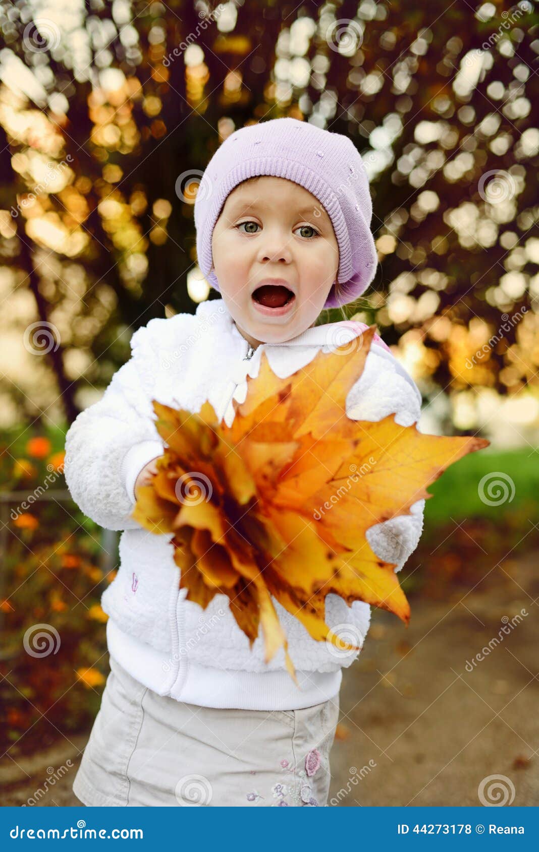 Funny fall girl stock photo. Image of looking, open, enjoying - 44273178