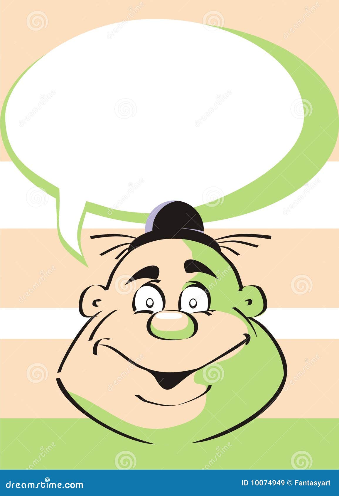 Funny fat card stock vector. Illustration of toon, communication - 10074949