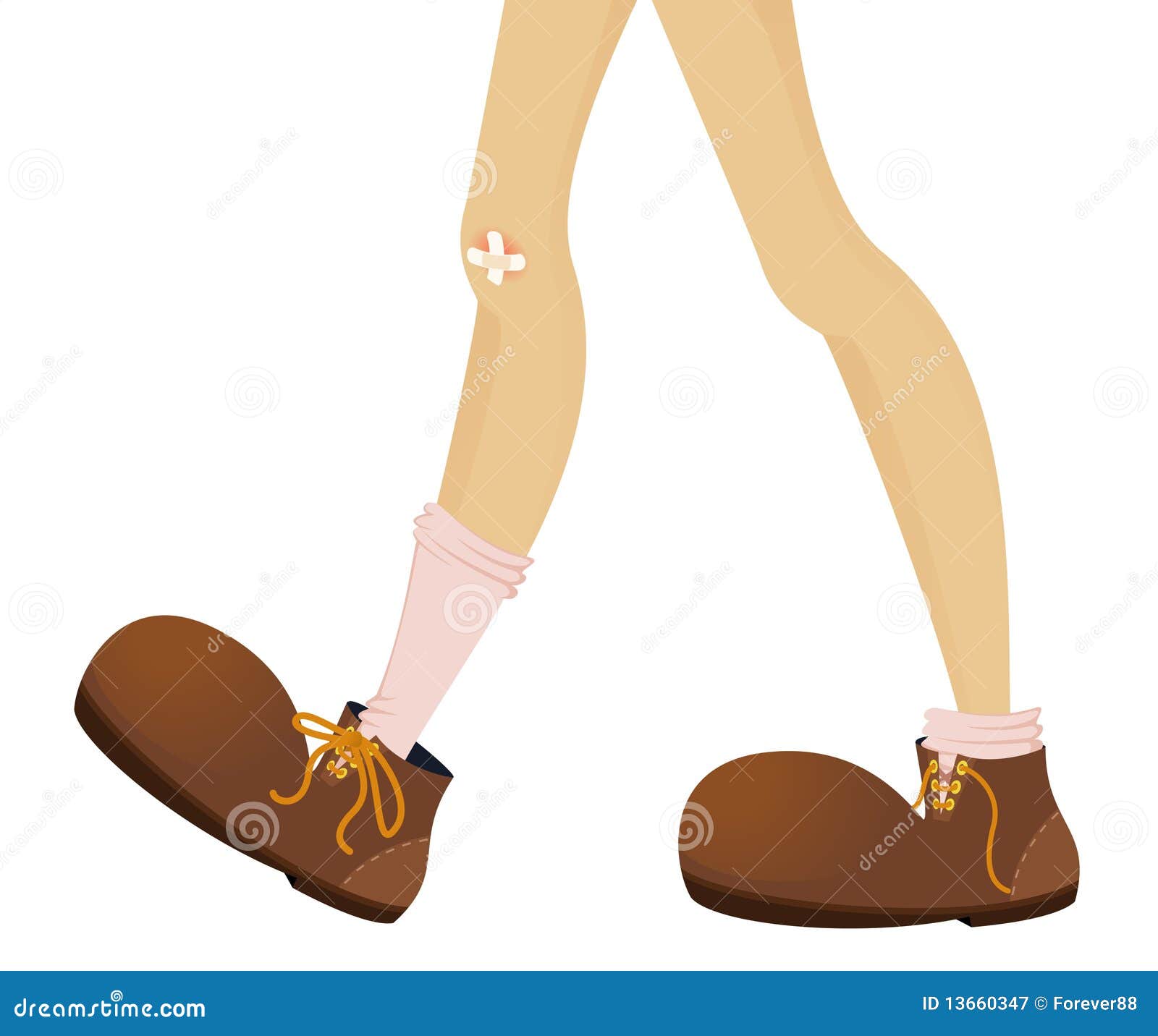 Funny feet stock vector. Illustration of characters, child - 13660347