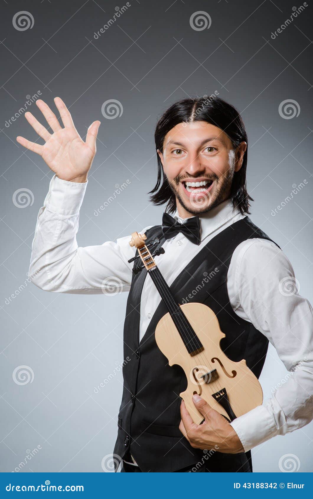 Funny fiddle violin player stock photo. Image of performer - 43188342