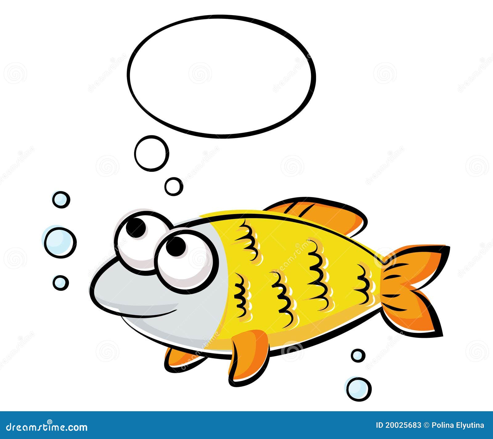 Funny fish stock vector. Illustration of swim, oceans - 20025683