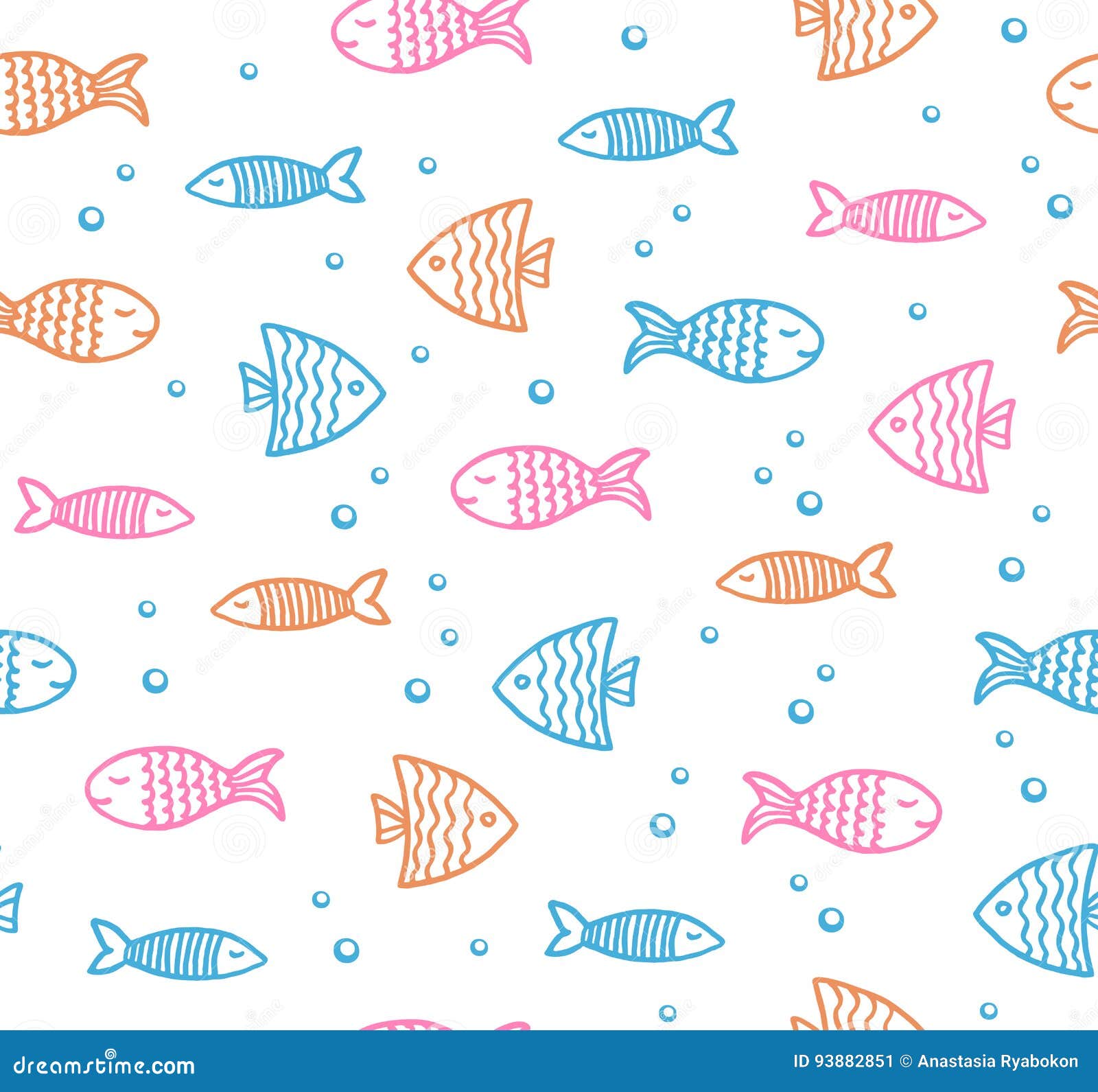 Fish Outline Simple Symbols Set Vector Illustration | CartoonDealer.com ...