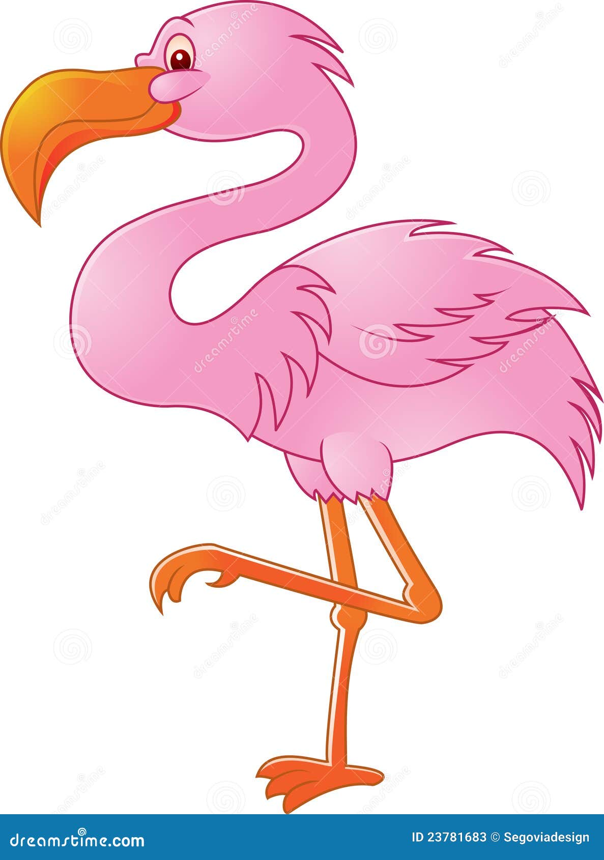 Funny flamingo bird stock vector. Illustration of fowl - 23781683