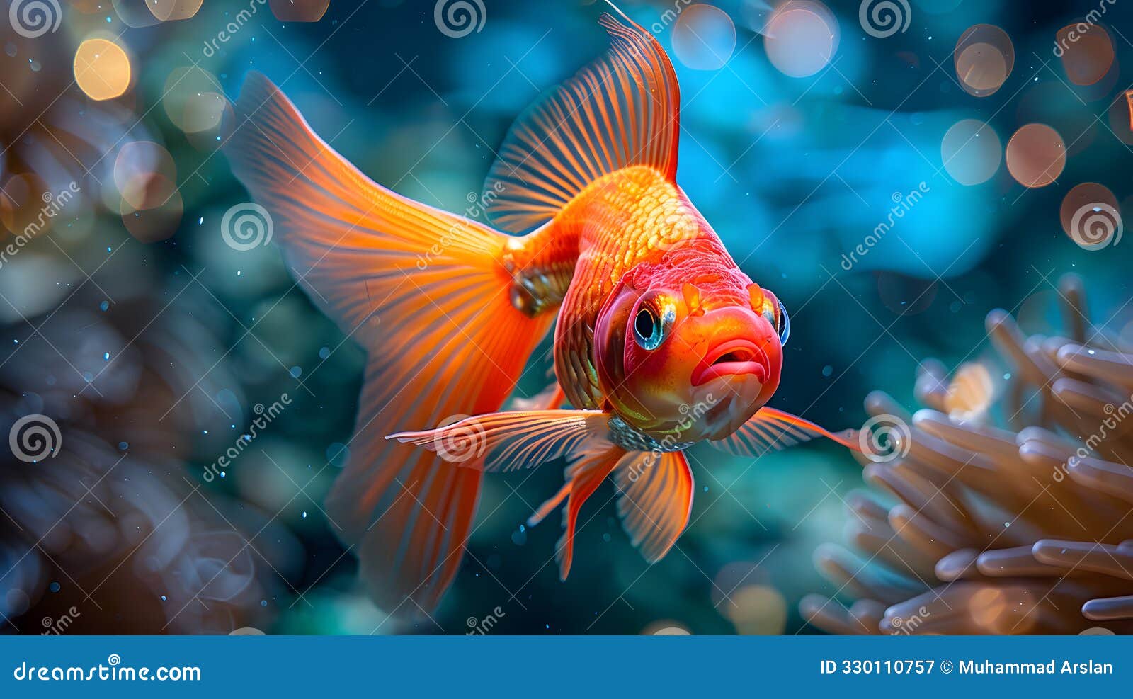 Funny Flying Fish. Image of a Playful Tabby Fish Jumping in Mid-air ...