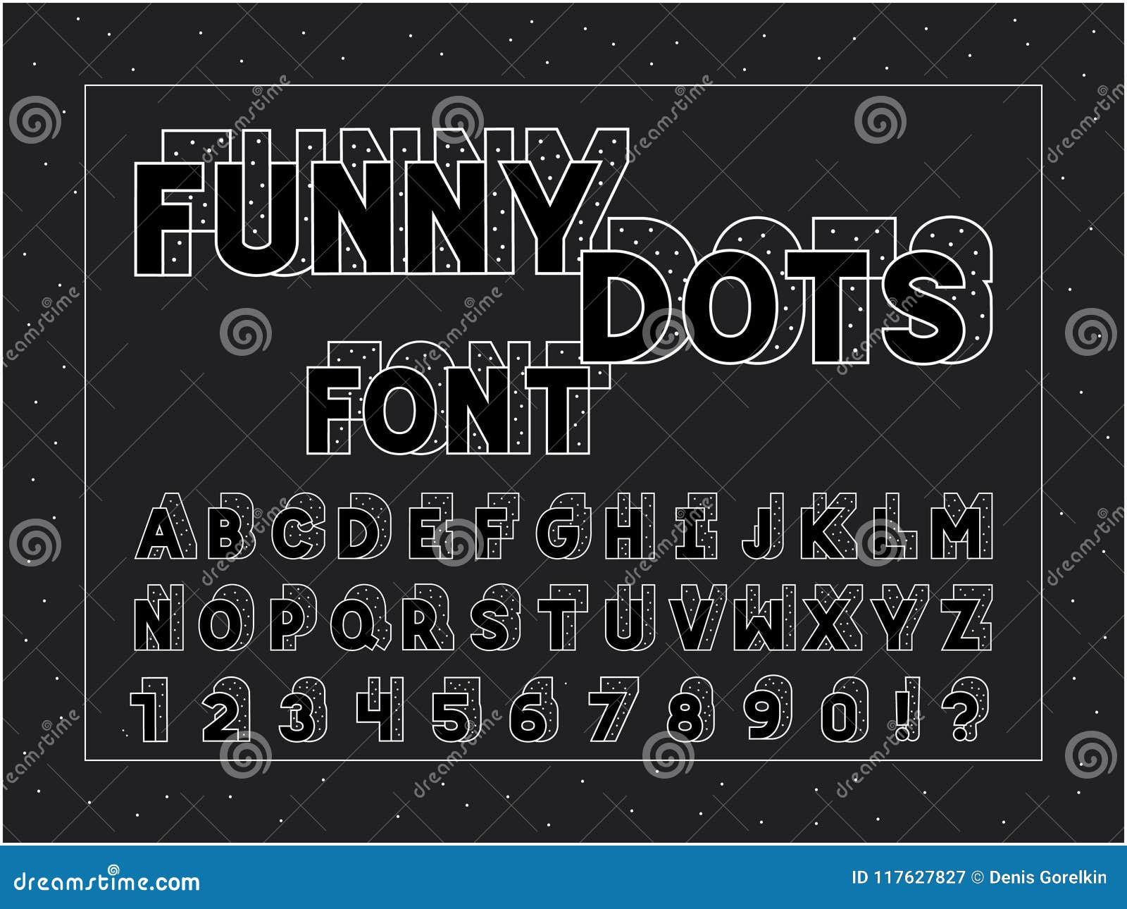 Funny Font. Vector Alphabet Stock Vector - Illustration of artistic ...