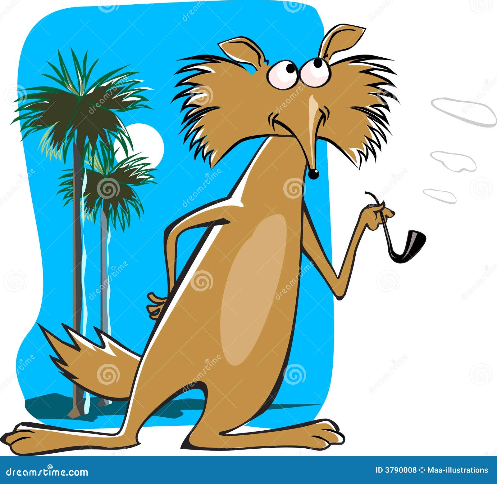 Funny fox stock vector. Illustration of drawing, artistic - 3790008