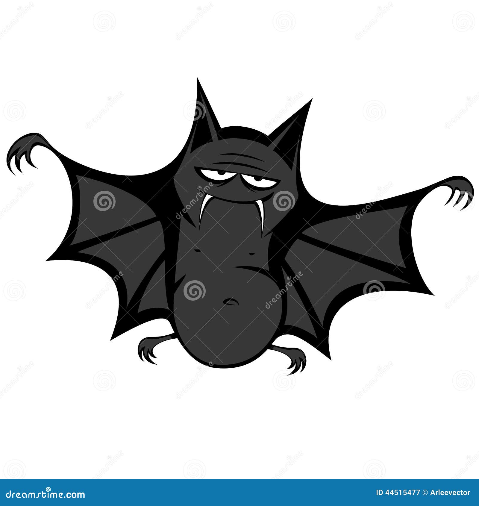 Funny freaky bat stock vector. Illustration of nature - 44515477