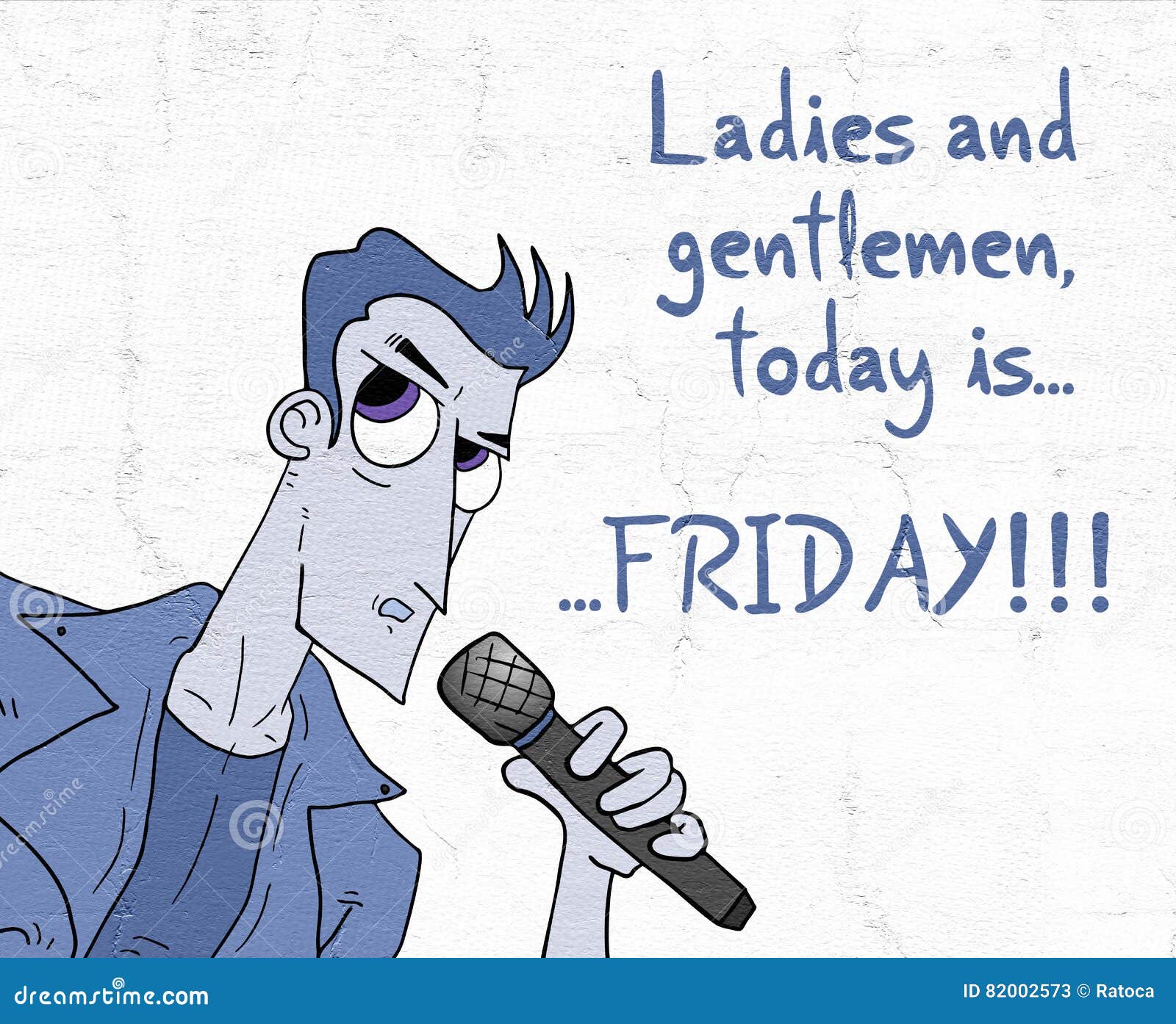 Funny friday message stock illustration. Illustration of text - 82002573