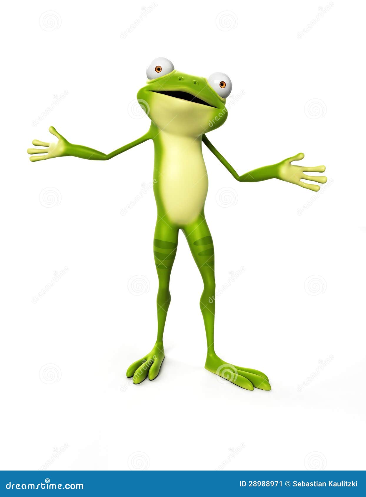 Funny frog - character stock illustration. Illustration of jump - 28988971