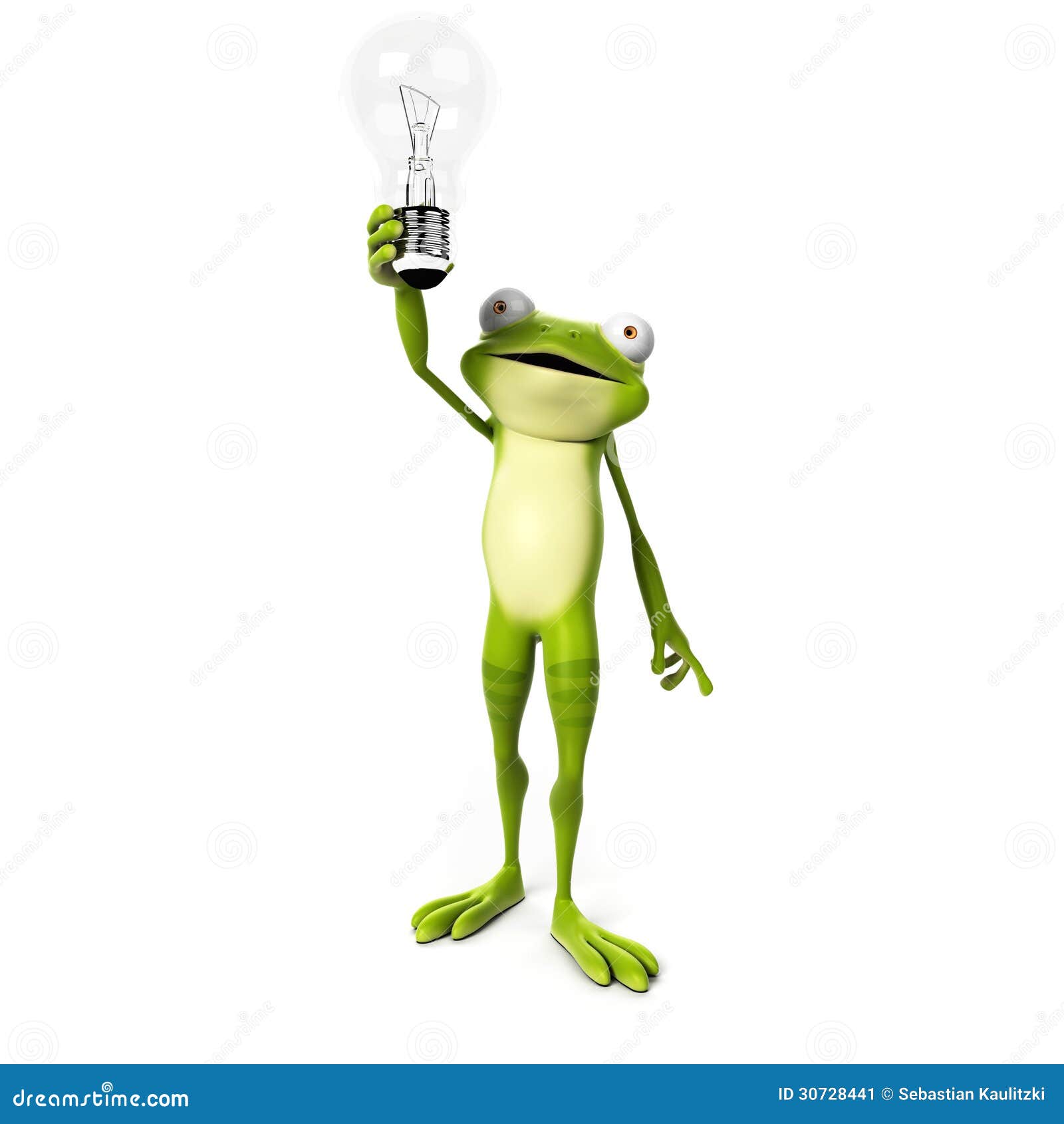 A Clever Frog, Isolated Vector Illustration. Calm Trendy Dressed ...