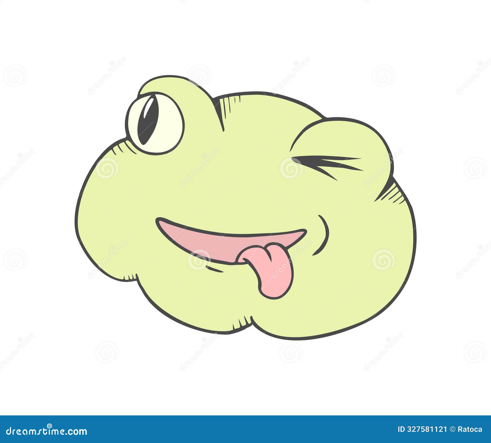 Funny frog draw stock vector. Illustration of wildlife - 327581121