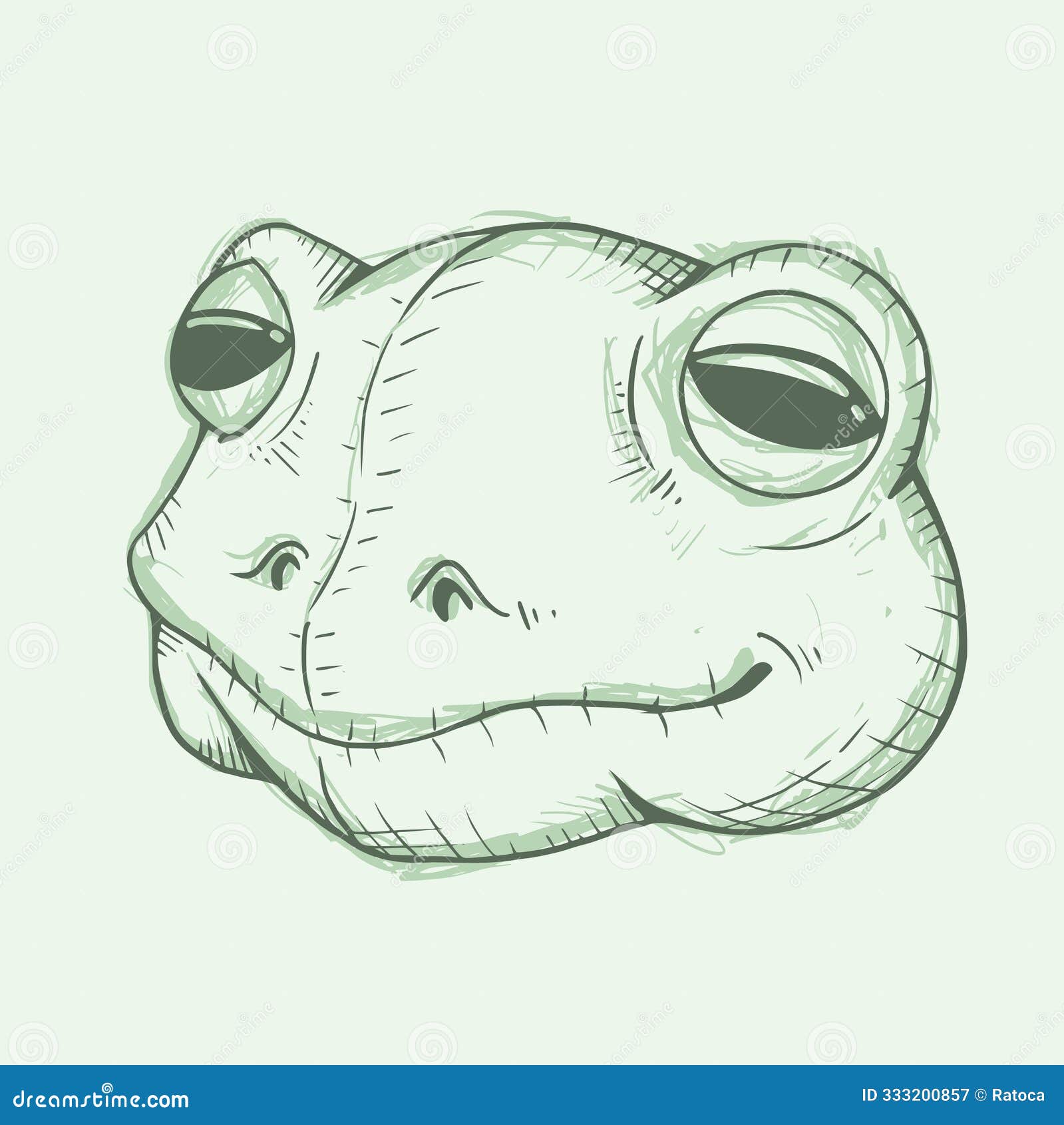 Funny frog draw stock illustration. Illustration of cartoon - 333200857