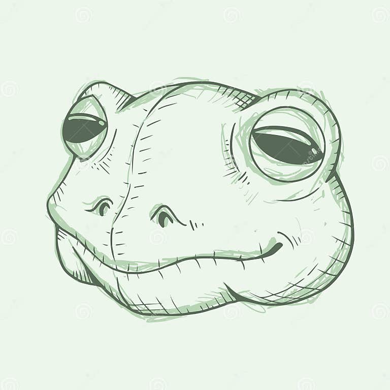 Funny frog draw stock illustration. Illustration of cartoon - 333200857