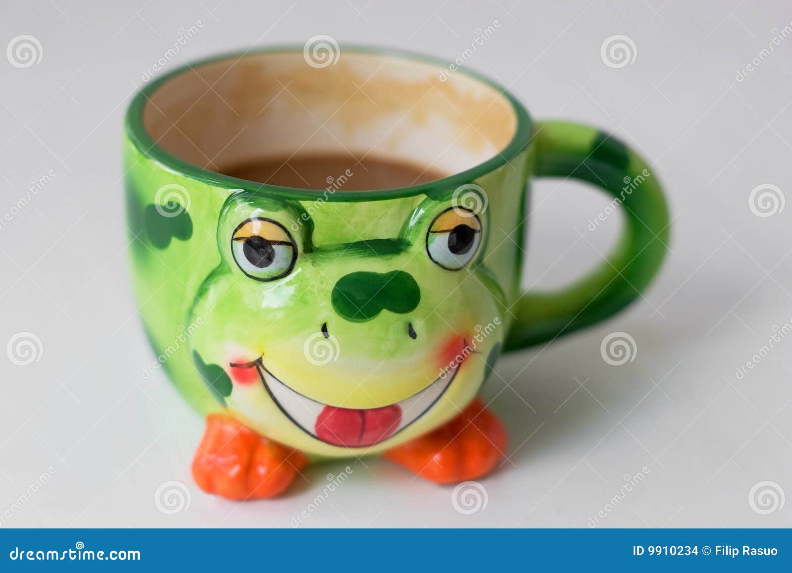 Funny frog-like cup stock photo. Image of espresso, gift - 9910234