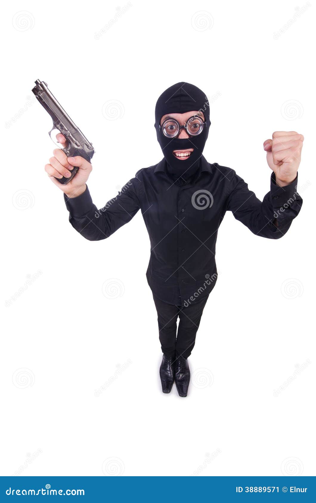 Funny gangster stock image. Image of crime, gangster - 38889571