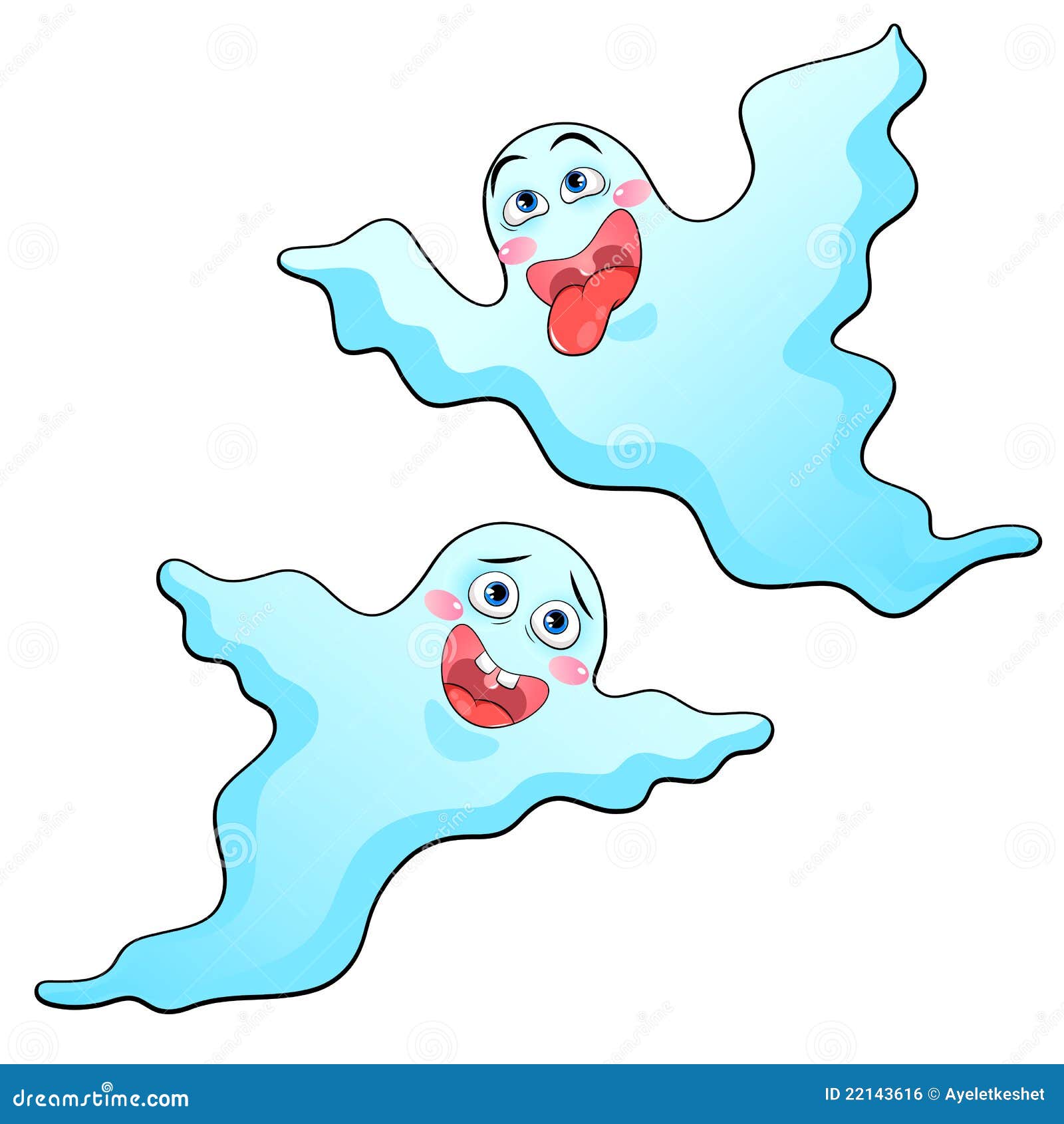 Halloween Funny Ghosts Clip Art Set Daily Art Hub