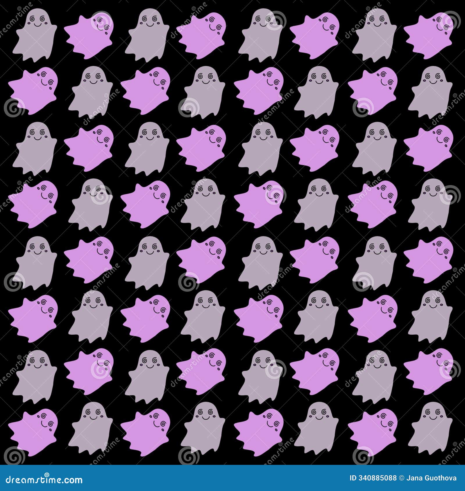 A Set Of Ghosts For Halloween. A Collection Of Mystical Ghosts ...