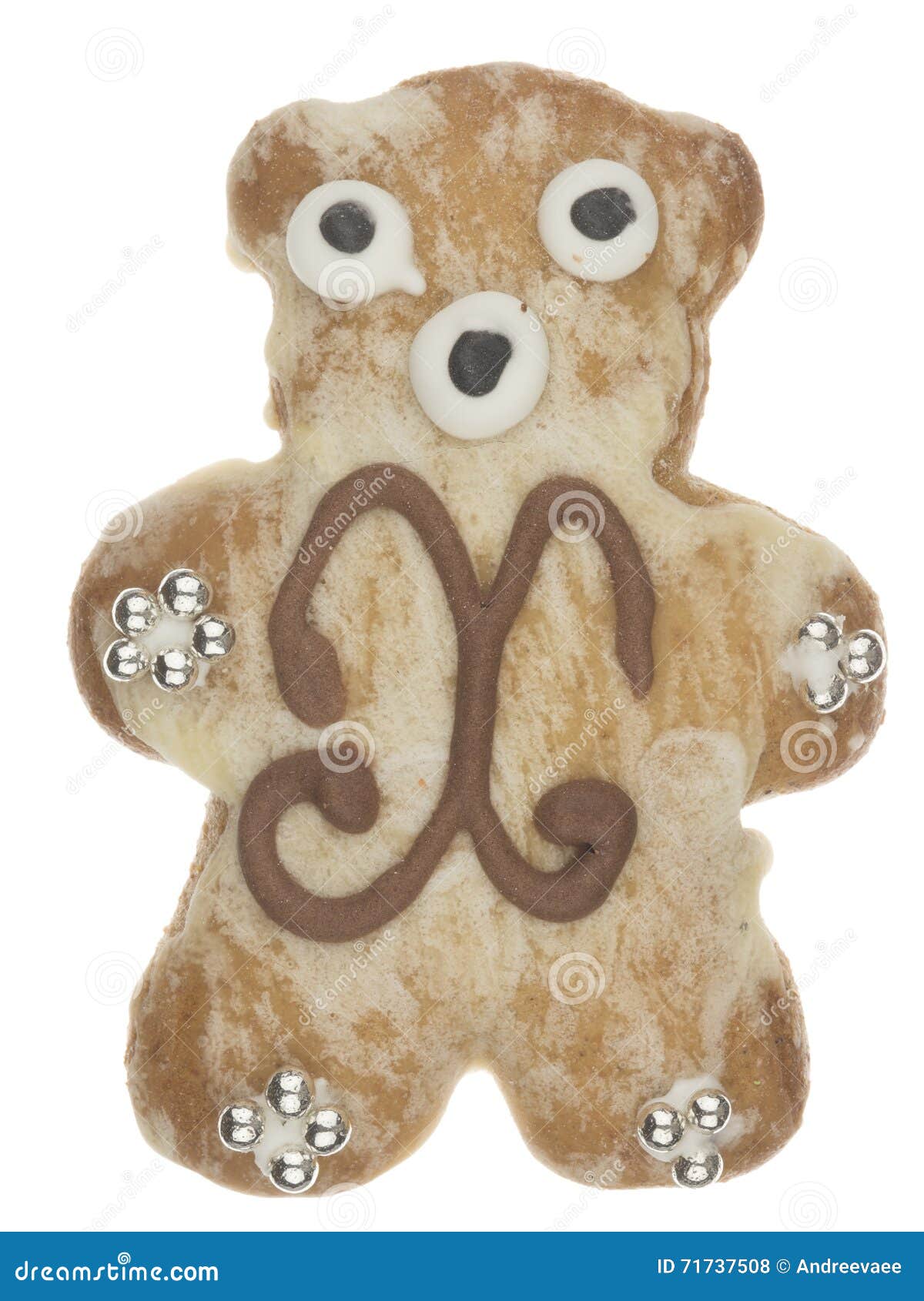 Funny Gingerbread bear stock photo. Image of bear, carrot - 71737508