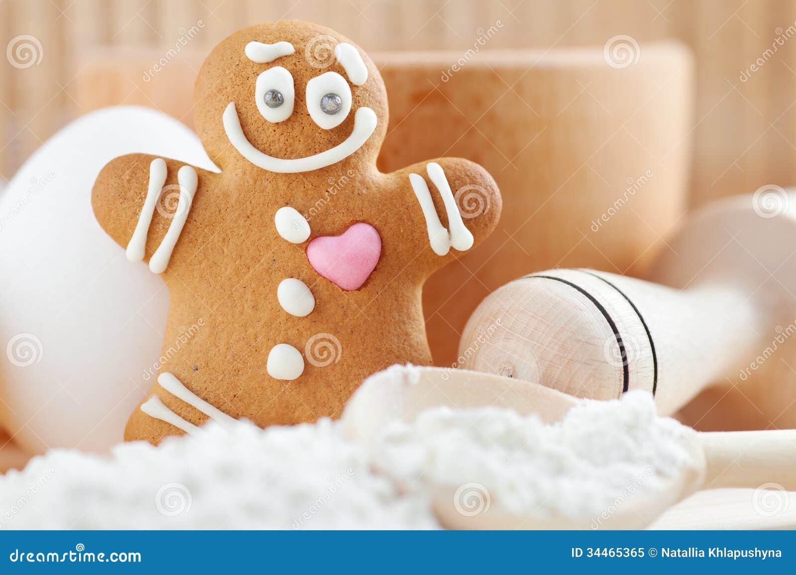 Funny gingerbread man stock image. Image of baked, bread - 34465365