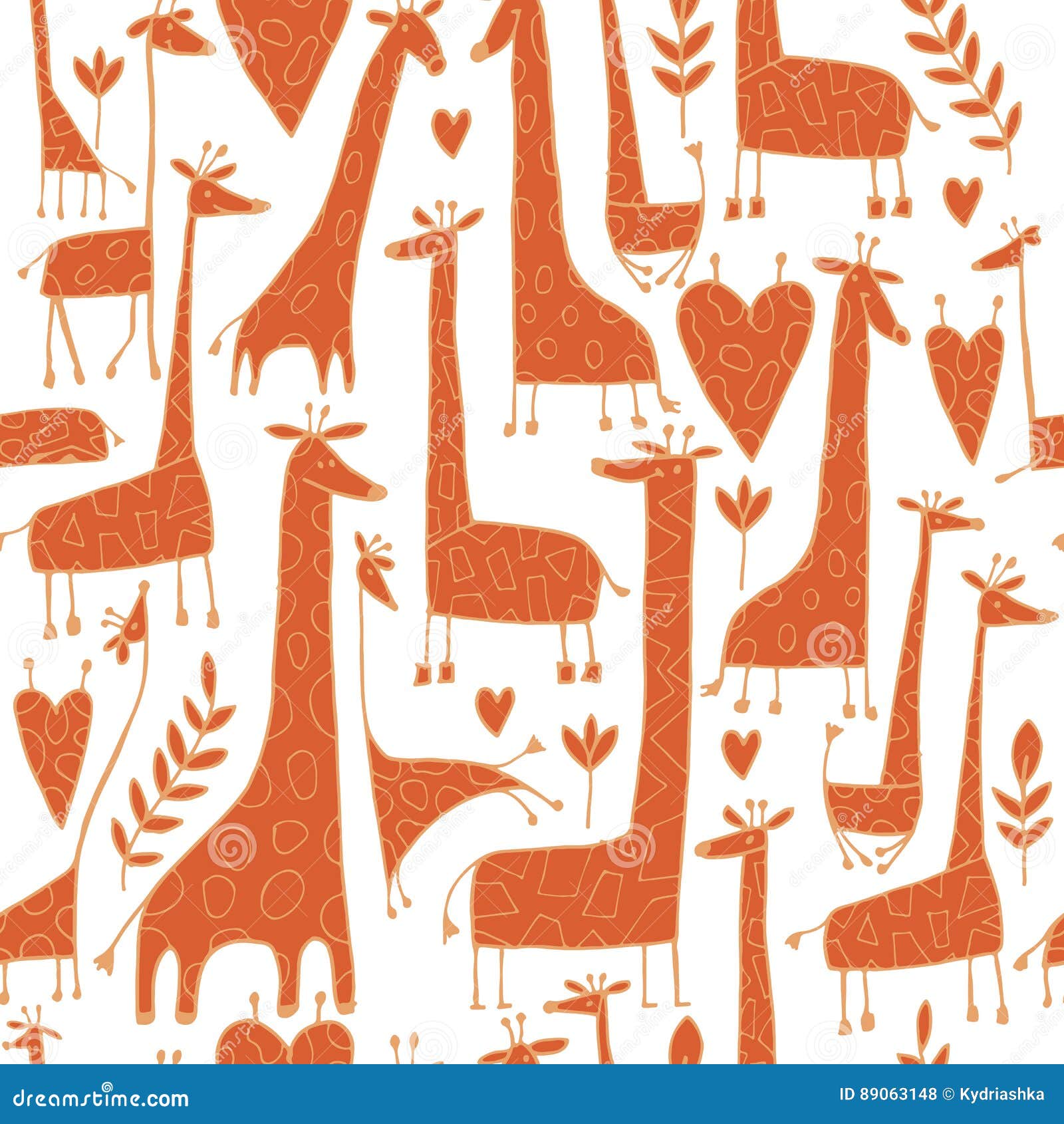 Giraffes. A Sketch By Hand. Pencil Drawing Vector Illustration ...